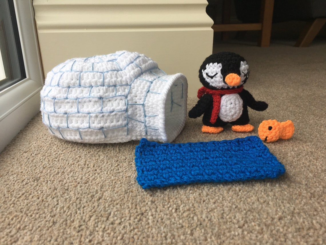 Penguin & Igloo Playset Crochet Pattern - Etsy Canada