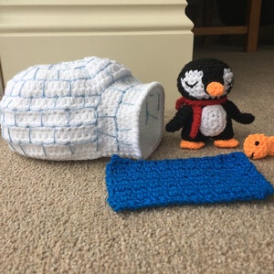 Penguin & Igloo Playset Crochet Pattern - Etsy