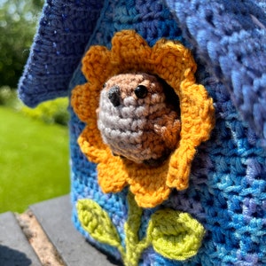 Sparrow and Chicks Birdhouse Crochet Pattern - Etsy