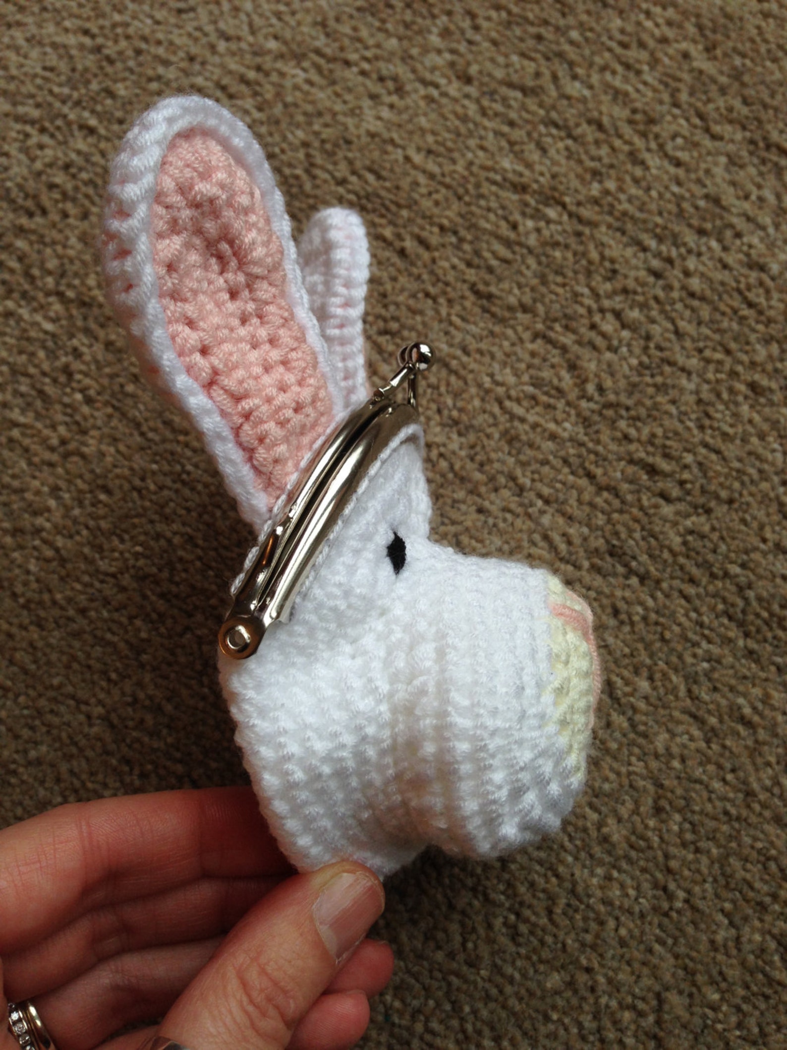 Rabbit Coin Purse Crochet Pattern - Etsy