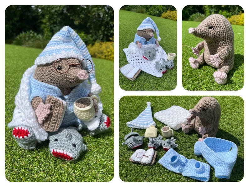 Murphy the Sleepy Mole, Crochet Pattern - Etsy