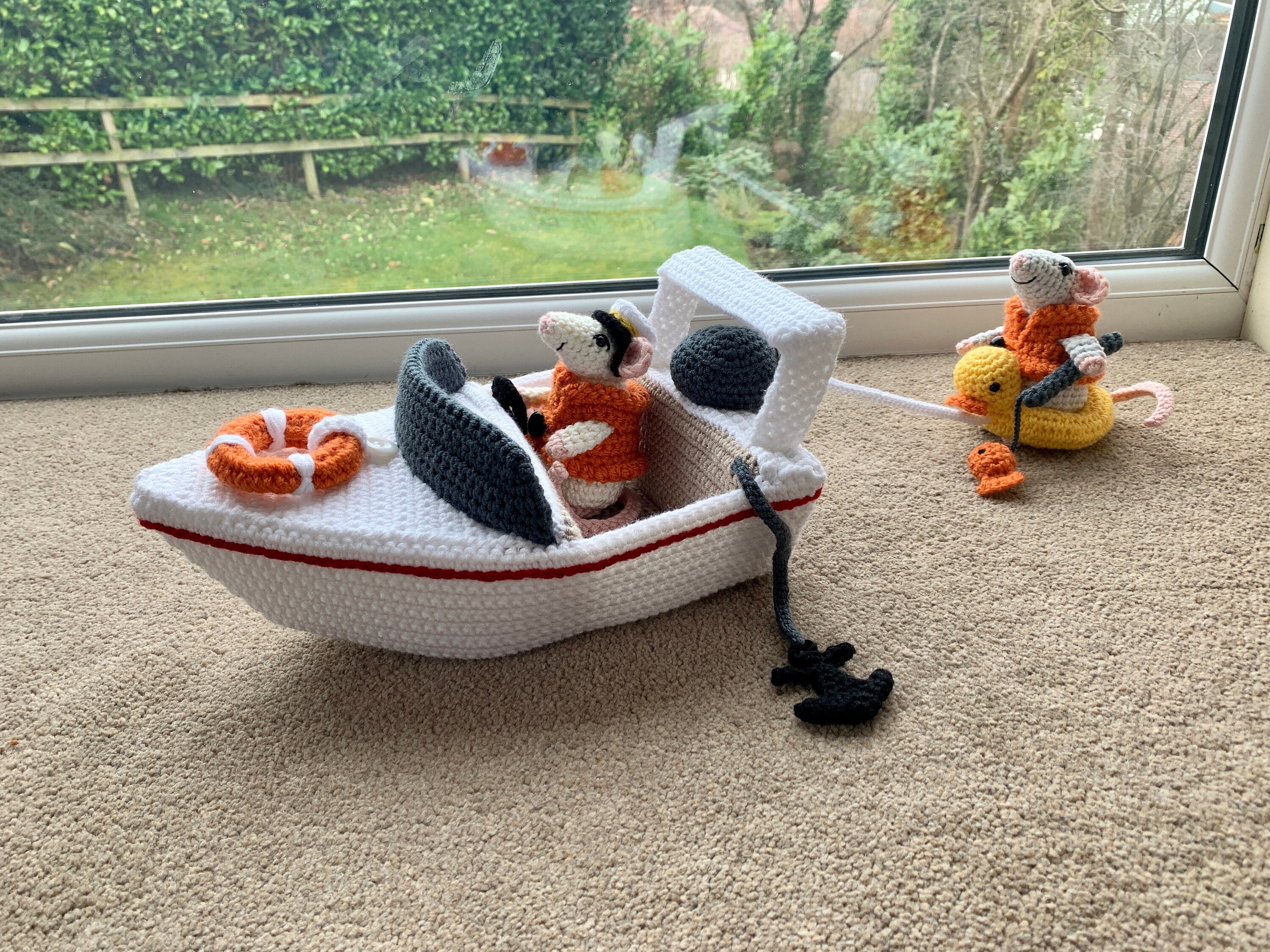 Mouse in a Boat Crochet Pattern | Etsy