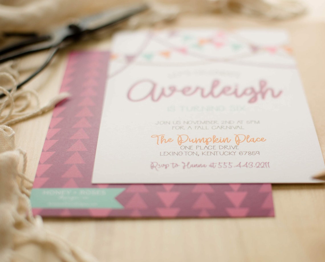 Editable Bohemian Festival Birthday Invitation, Instant Download - Etsy