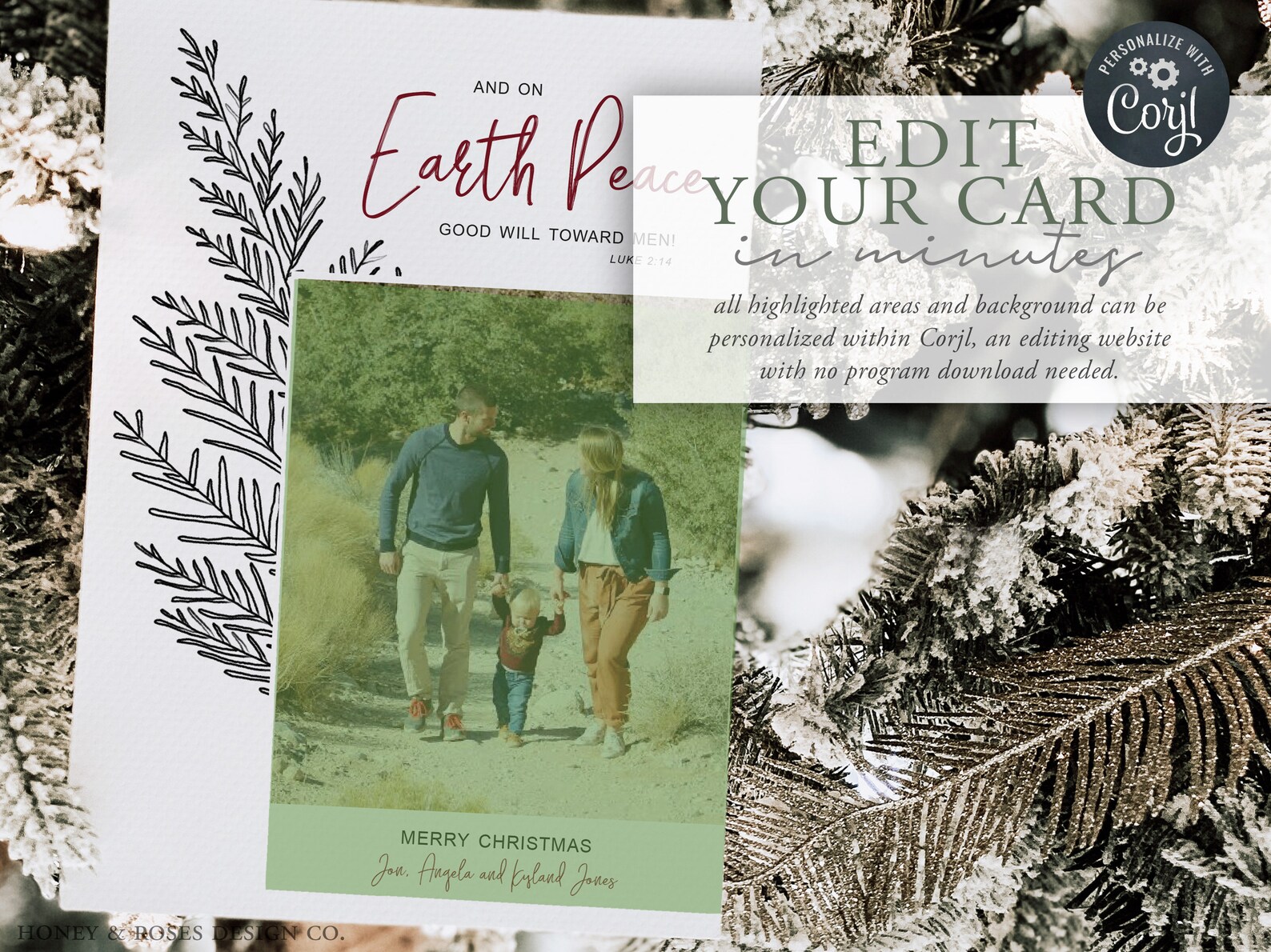 Editable Luke 2 Earth Peace and Good Will Toward Men - Etsy