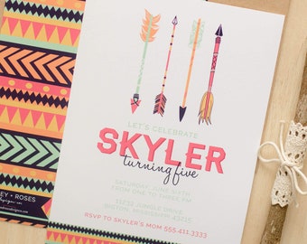 INSTANT DOWNLOAD Black Gray Grey Mustard Yellow Tribal Birthday Party ...