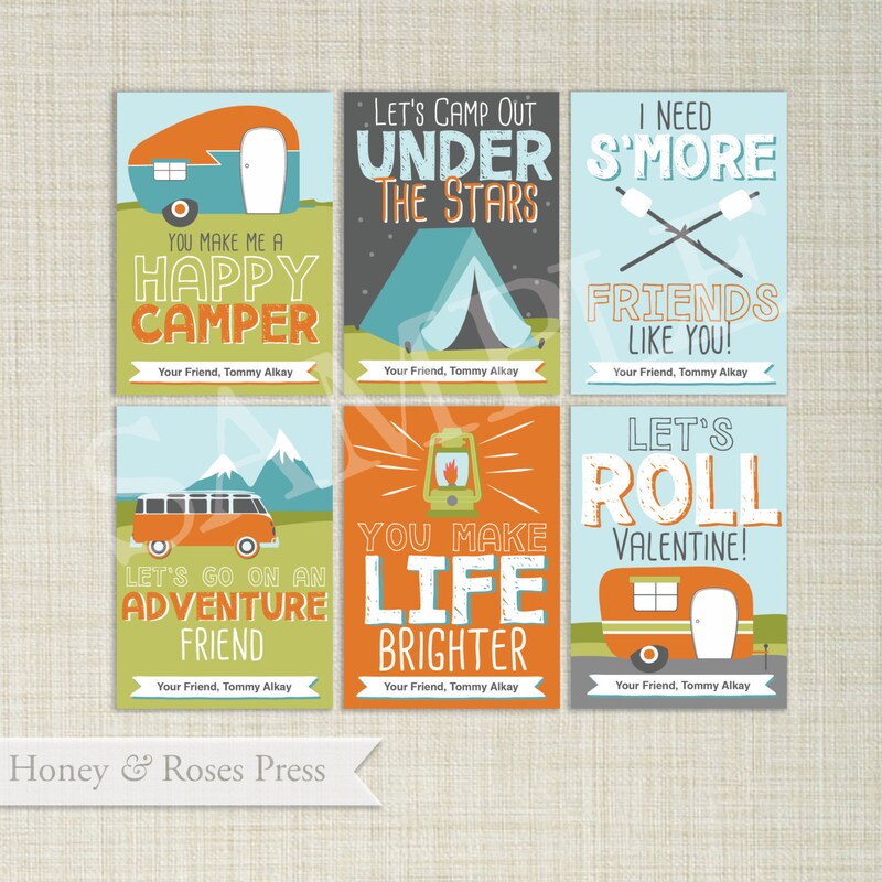Camping Card - Etsy