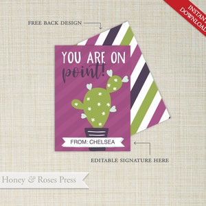 Cactus Valentine's Day Cards . Printable Valentines . Instant Download ...