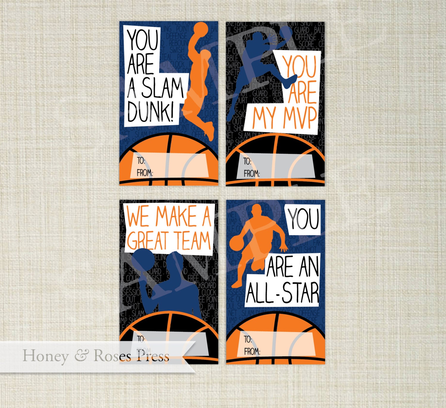 Printable Basketball Valentine's Day Cards . Kids Valentines Cards ...