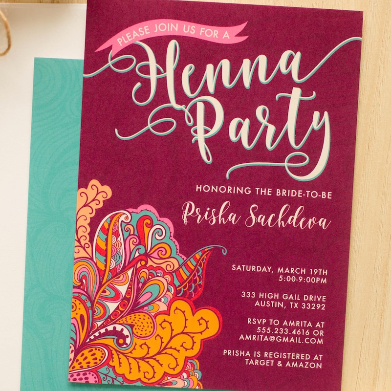 Henna Party - Etsy