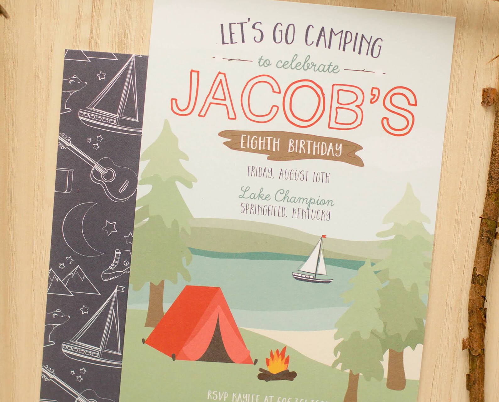 Editable Camping Birthday Invitation Instant Download - Etsy