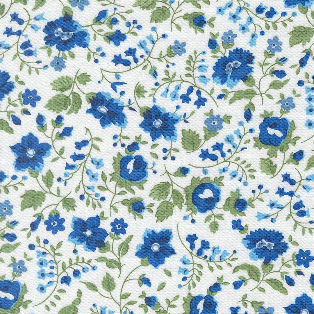 Moda Fabric Blueprint 55338-11...sold in Continuous Cut 1/2 Yard ...