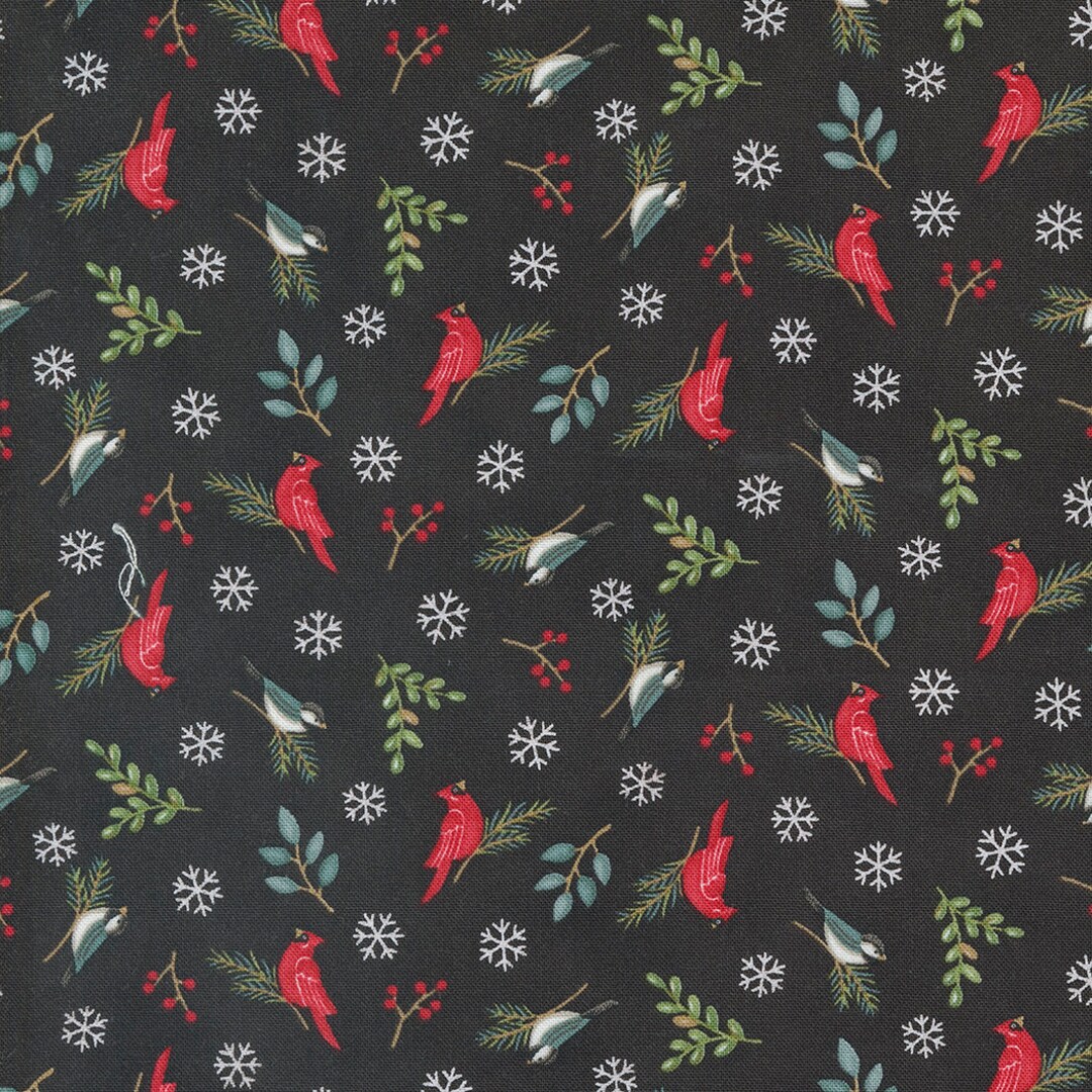 Moda Fabric Deb Strain Woodland Winter 56096-17...sold in Continuous ...