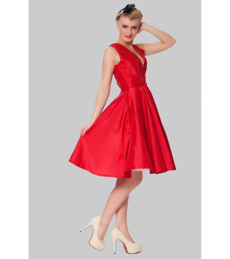 SEXYHER Ladies 1950's Vintage Style V Neck Classic Tea - Etsy