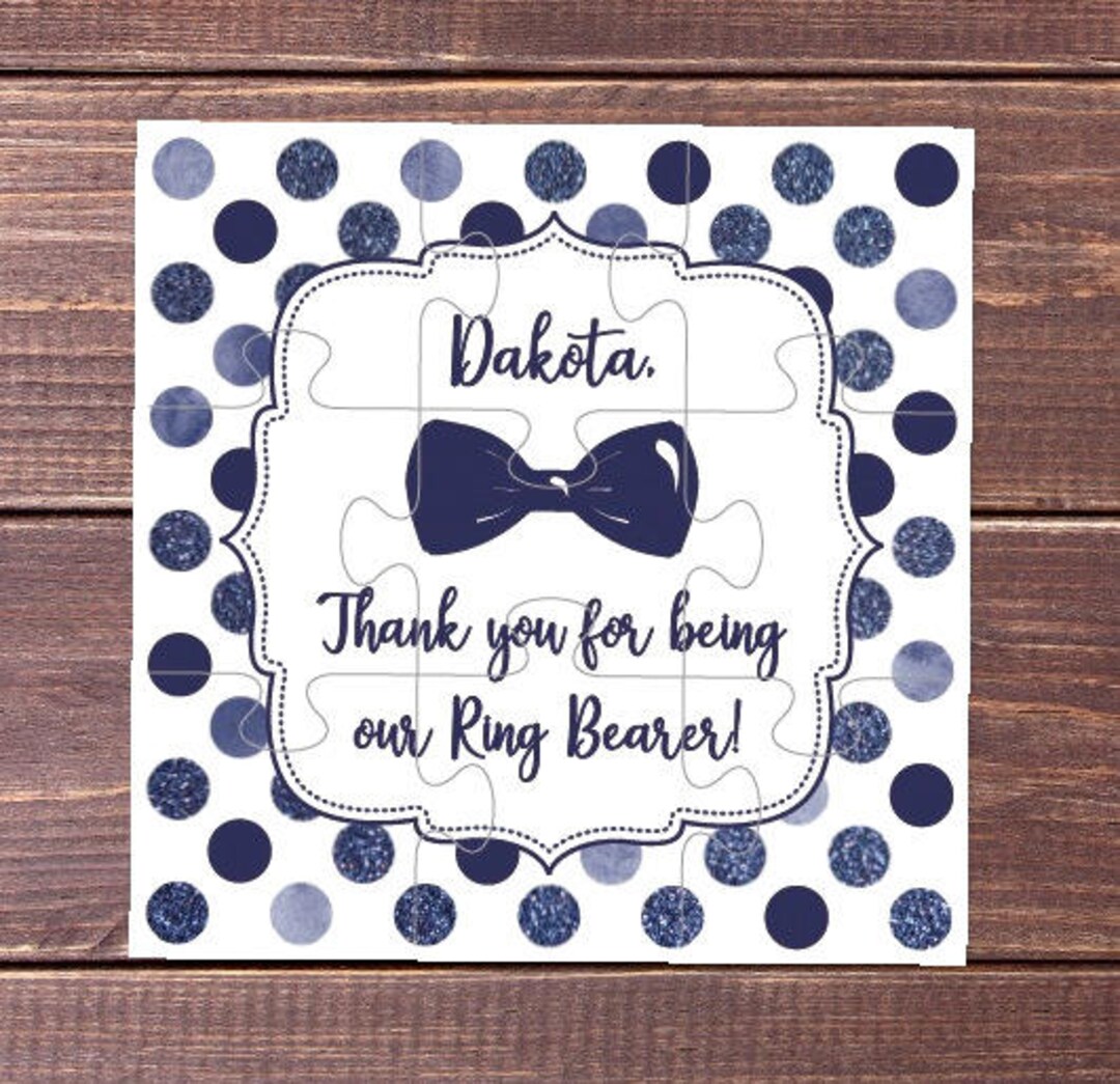 Thank You for Being Our Ring Bearer, Thank You Cards Wedding ...