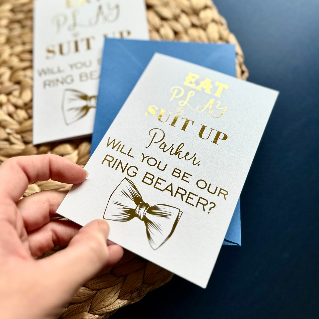 Ring Bearer Gift, Ring Bearer Proposal, Ring Security, Will You Be My ...