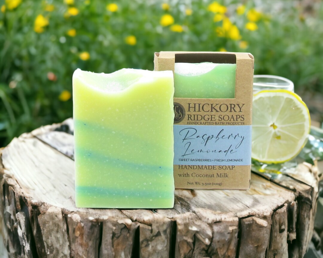 Raspberry Lemonade Natural Soap Bar With Creamy Coconut Milk & Shea ...