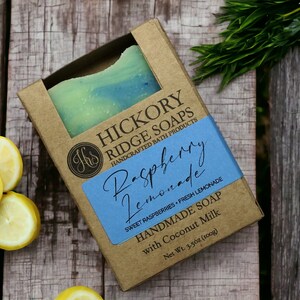 Raspberry Lemonade Natural Soap Bar With Creamy Coconut Milk & Shea ...