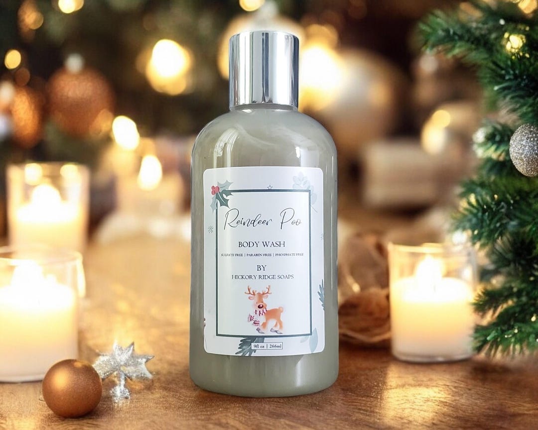 Sulfate Free Reindeer Poo Body Wash Holiday Body Wash With Rich ...
