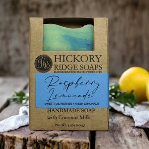 Raspberry Lemonade Natural Soap Bar With Creamy Coconut Milk & Shea ...