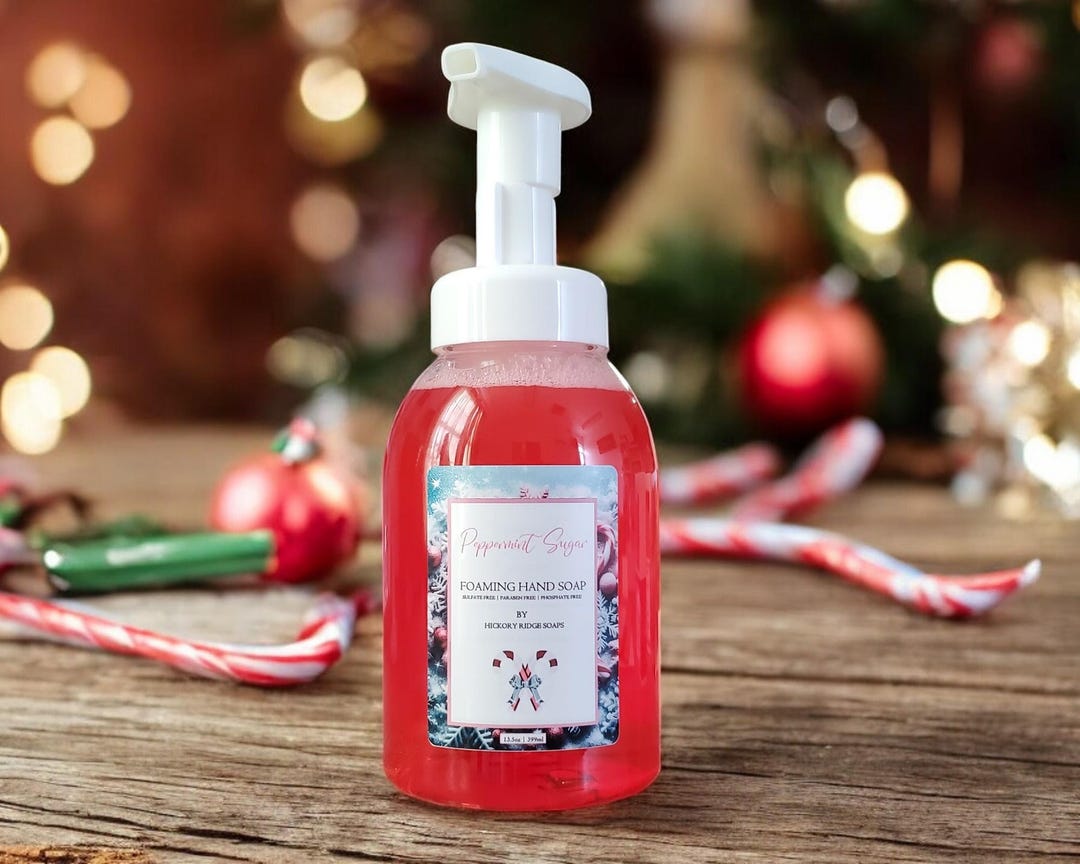 Peppermint Sugar Gentle Foaming Hand Soap - Invigorating Candy Cane ...