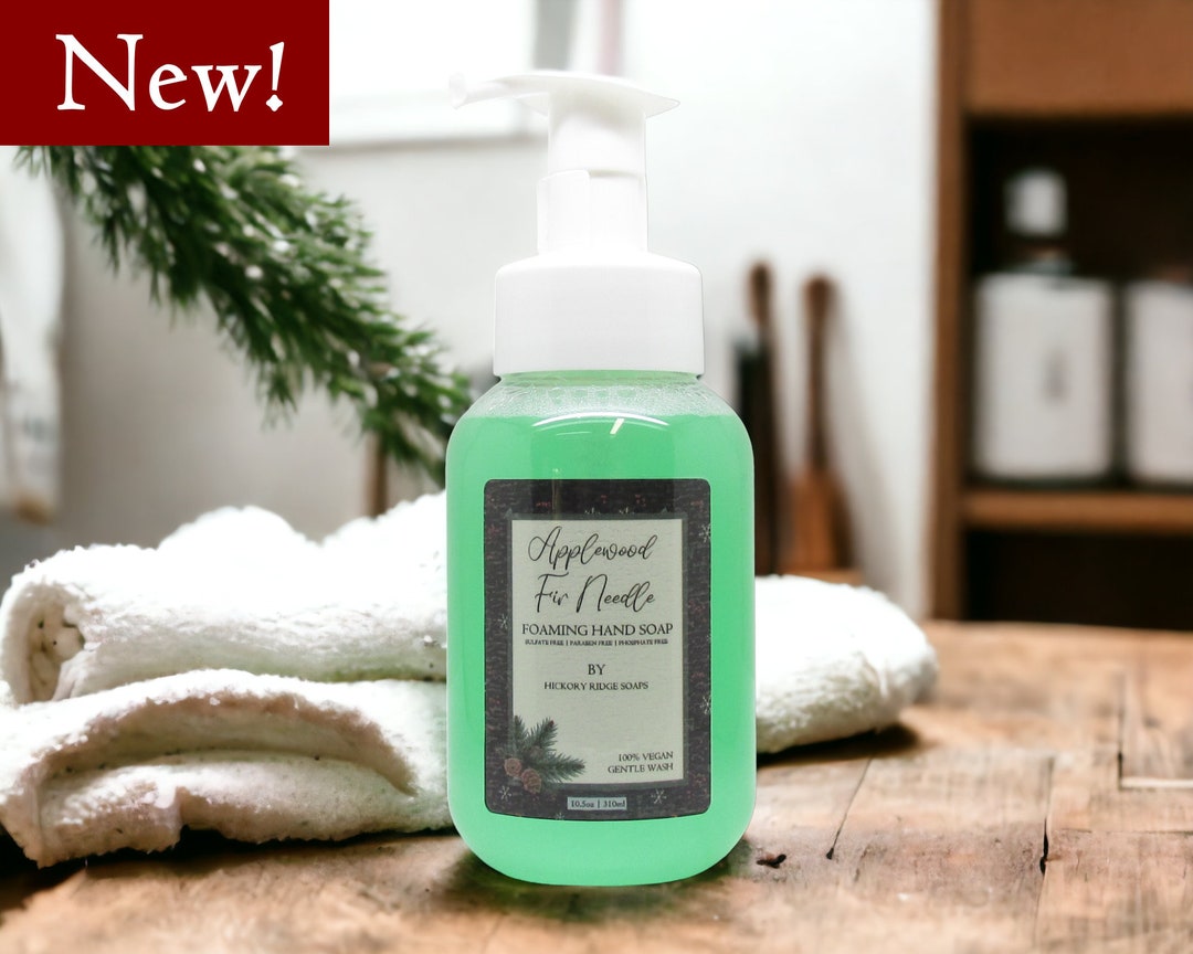 Applewood Fir Needle Gentle Foaming Hand Soap Liquid Soap - Etsy