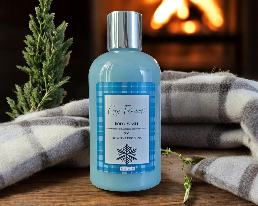 Cozy Flannel Body Wash | Sulfate, Phosphate & Paraben Free | Crisp Air ...
