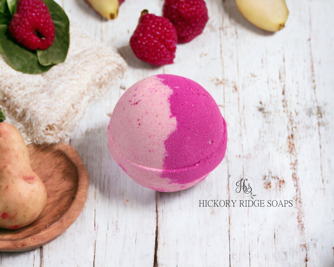 Raspberry and Pear Bath Bomb - Raspberry Bath Bomb, Pear Bath Bomb ...