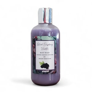 Black Raspberry Vanilla Body Wash, Bath Gel , Bubble Bath, Hair and ...