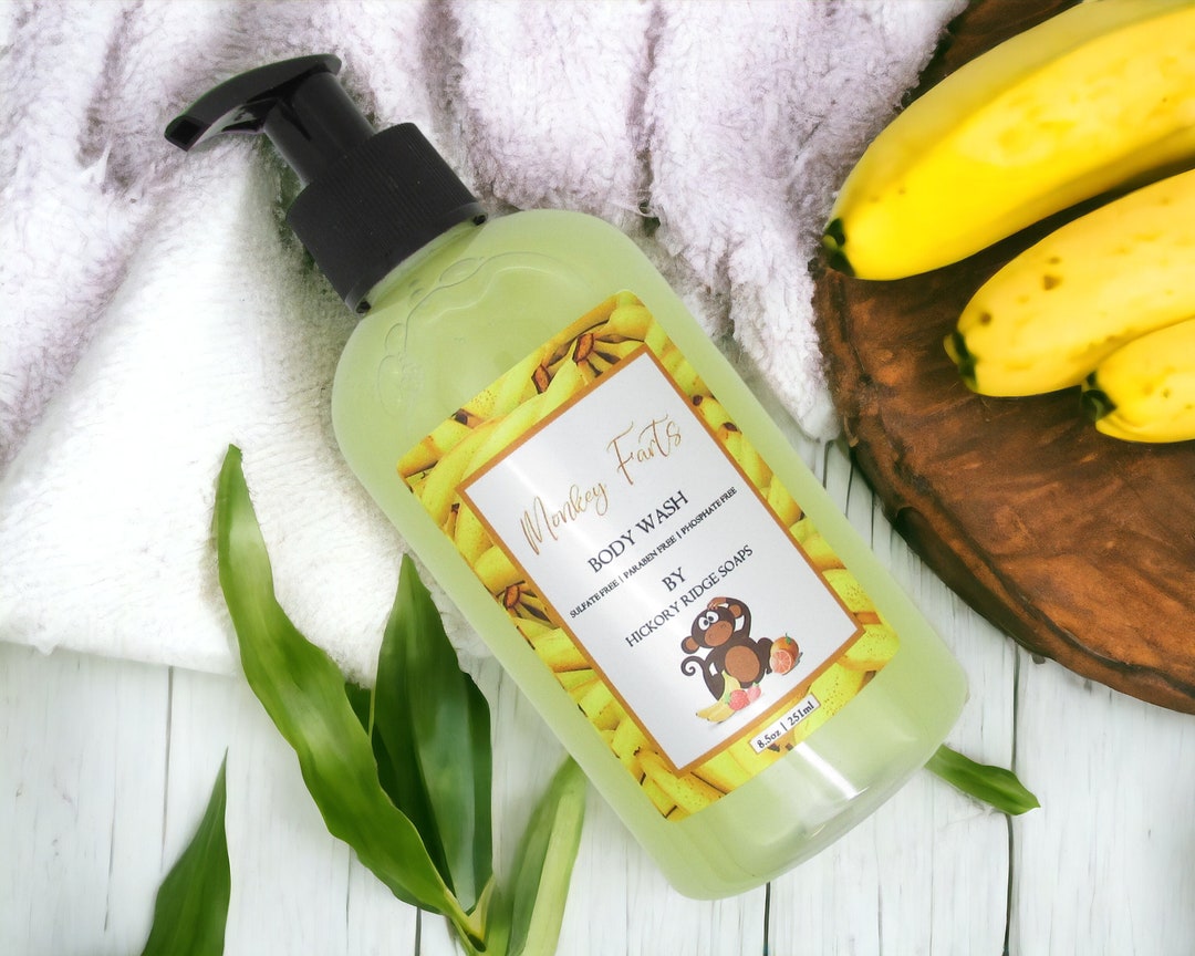 Monkey Farts Nourishing Body Wash, Bath Gel , Body Wash for Dry Skin - Etsy