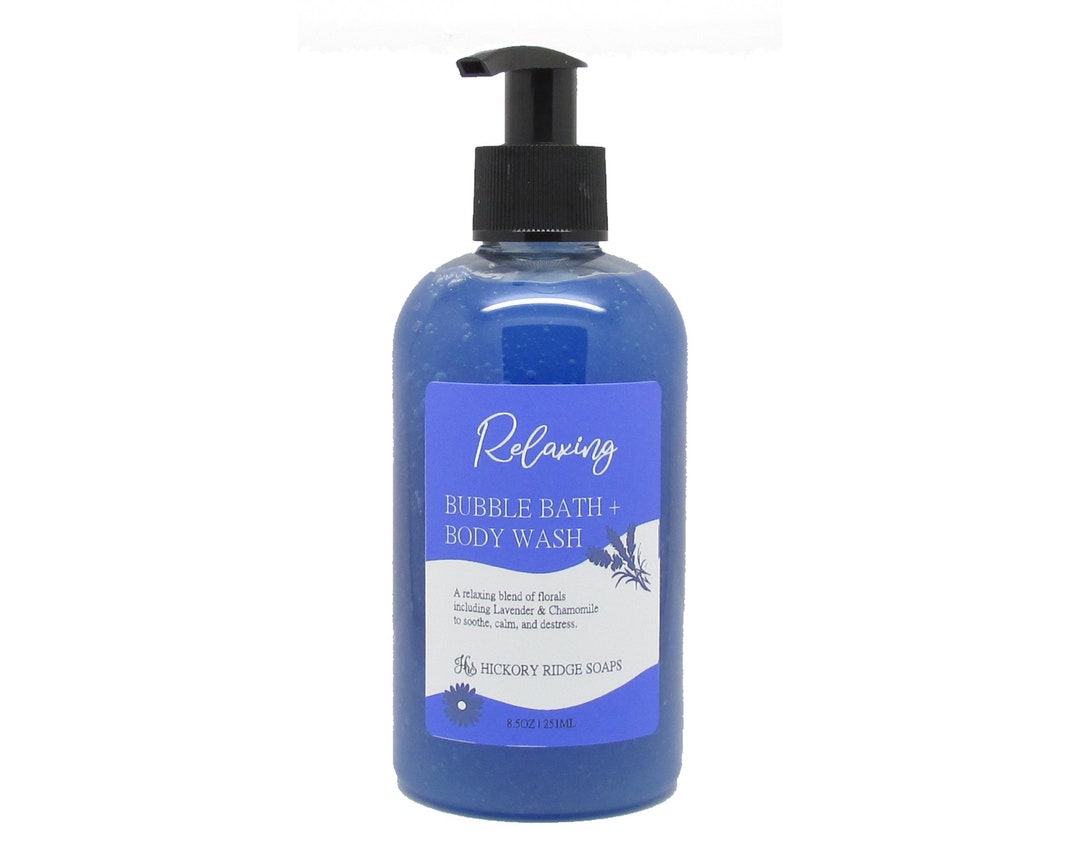 Relaxing Body Wash Bubble Bath Bath Gel Hair and Body - Etsy
