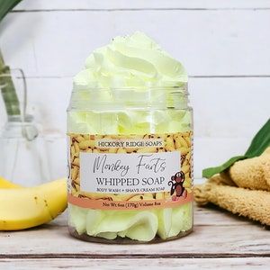 Fluffy Whipped Soap Body Frosting Monkey Farts Cream Soap, Body Wash ...