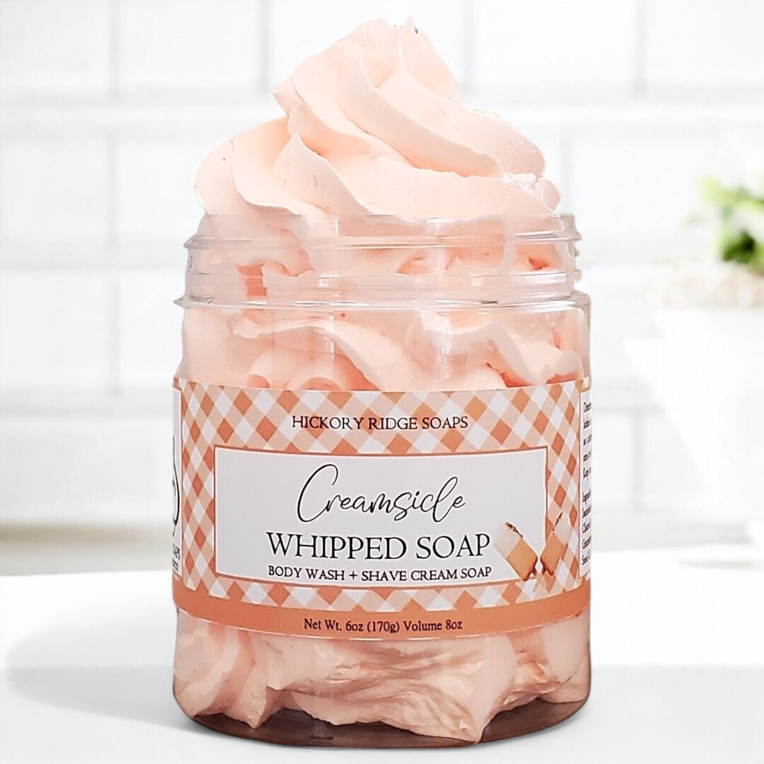 Creamsicle Fluffy Whipped Soap | Whip Cream Soap | Shave Soap | Whipped ...