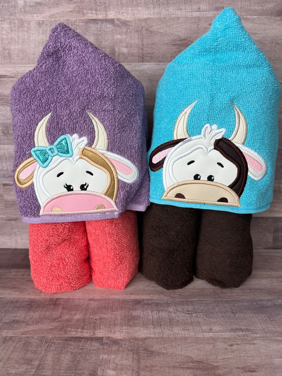 Cow Hooded Towel, Baby Cow, Bath Towel, Beach Towel - Etsy