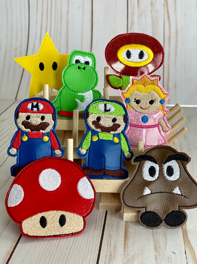 Mario Guys Finger Puppets Playtime Puppets - Etsy