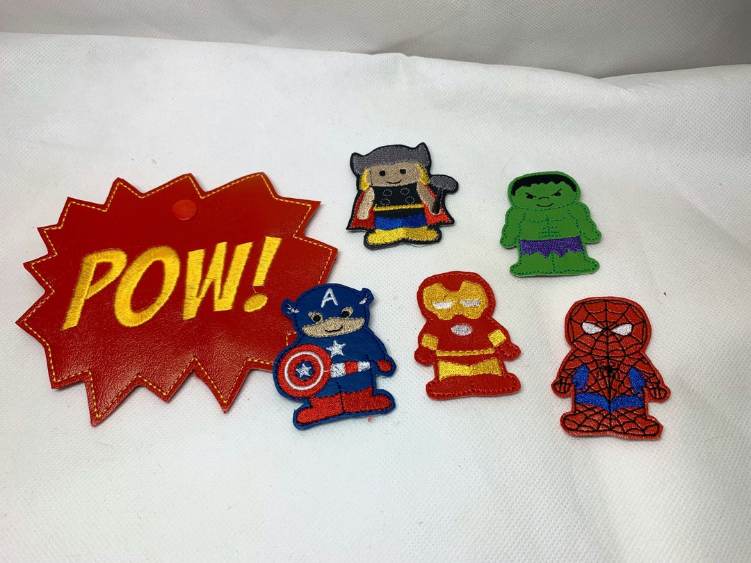 Super Hero Finger Puppets - Etsy