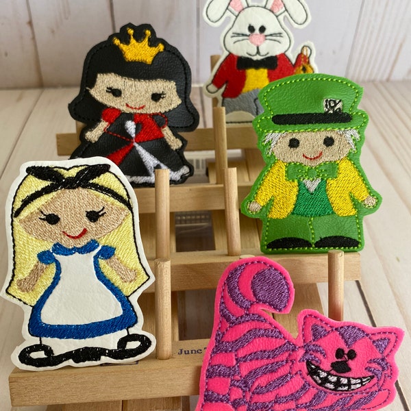 Alice in Wonderland Finger Puppets - Etsy