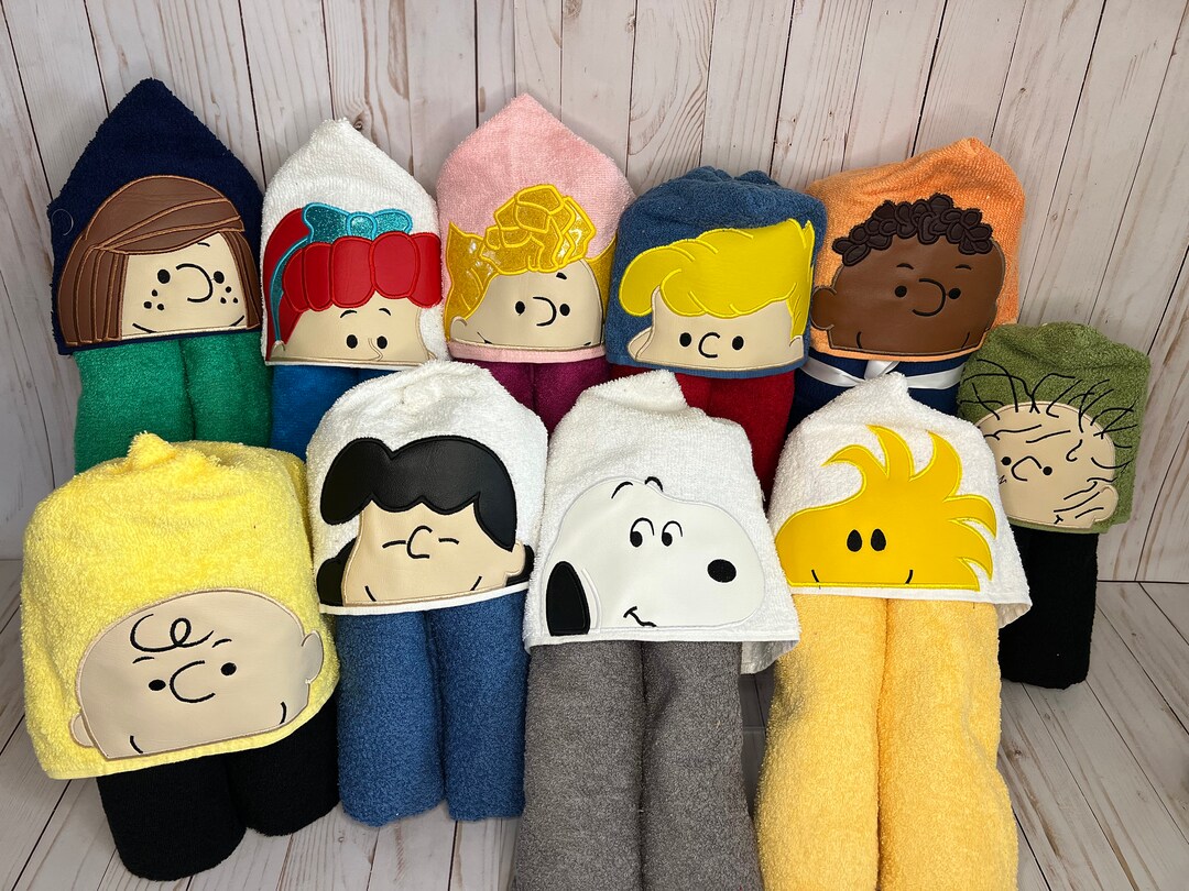 Charlie and Friends Hooded Towels, Bath Towels, Beach Towels - Etsy