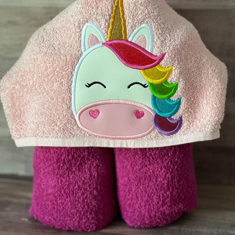 Hooded Towel Embroidery Design - Etsy