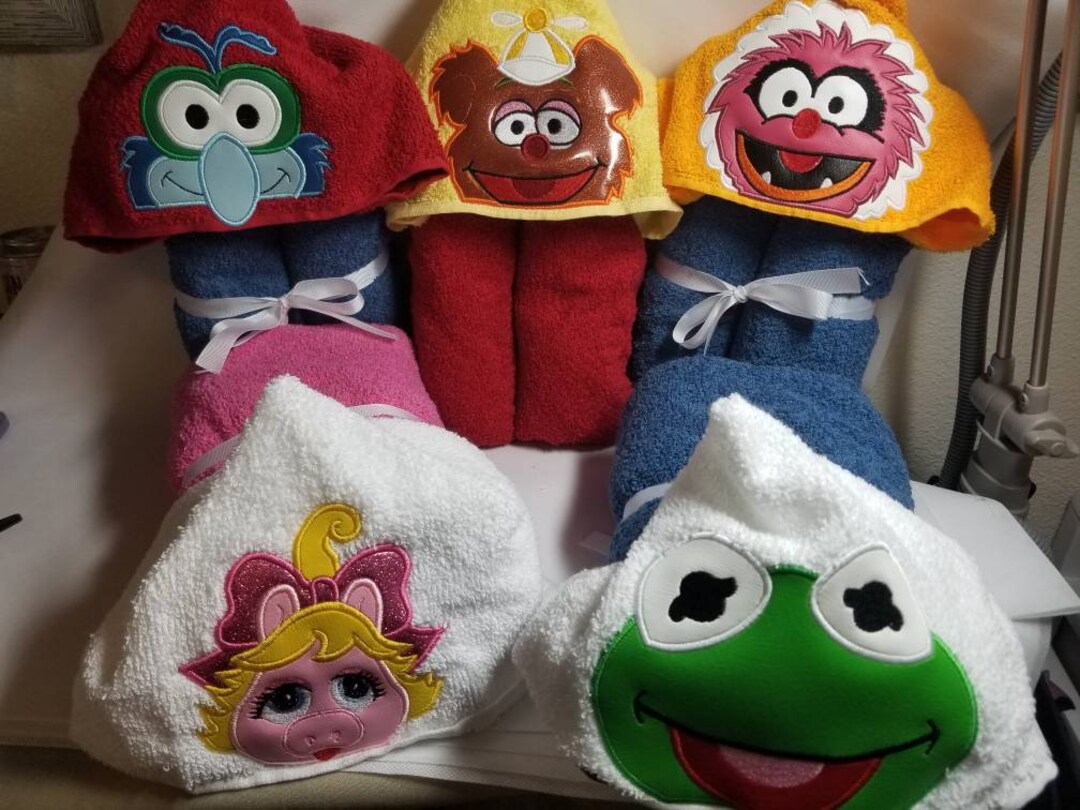 Muppet Hooded Towel, Beach Towel, Bath Towel - Etsy