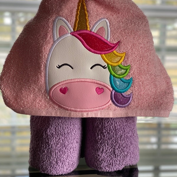 Hooded Towel Embroidery Design - Etsy