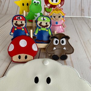 Mario Guys Finger Puppets, Playtime, Puppets - Etsy