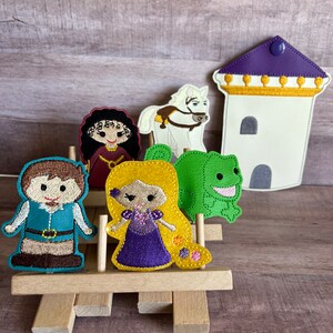 Tangled Finger Puppets, Pretend, Puppet - Etsy
