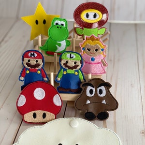 Mario Guys Finger Puppets, Playtime, Puppets - Etsy
