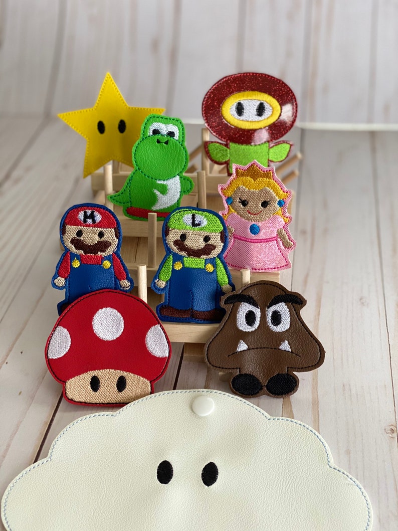 Mario Guys Finger Puppets Playtime Puppets - Etsy