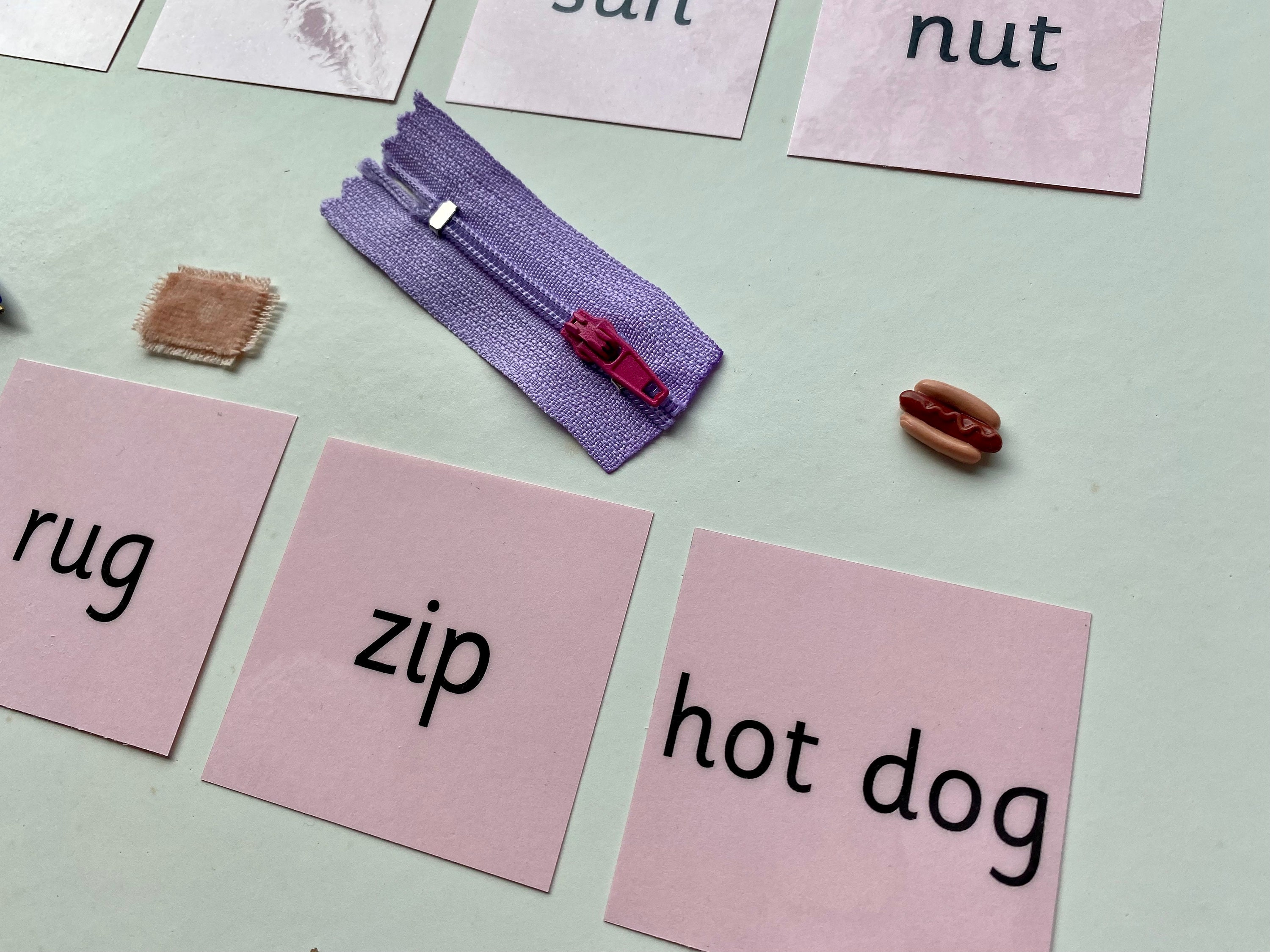 Montessori Pink Box Objects & Cards CVC Words Phonics Home - Etsy UK
