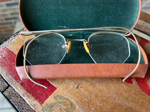 Very Old Vintage/antique Eye Glasses With Case | Etsy
