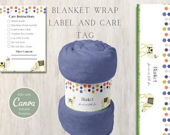 Editable Crochet Label Template DIY Knitting Hang Tag Fold - Etsy