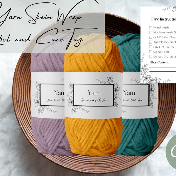 Printable Skein Label Yarn - Etsy