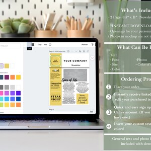 DIY Newsletter Template Fully Editable Email Marketing Small Business ...