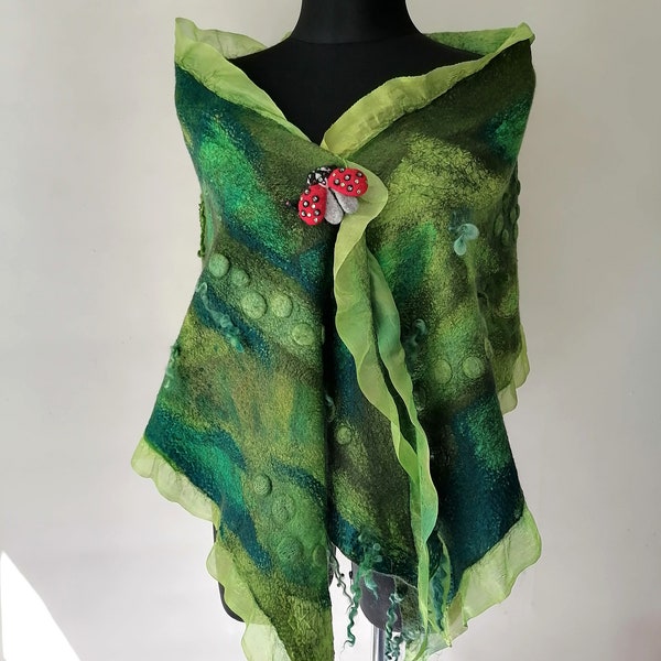 Nuno Felt Scarf - Etsy